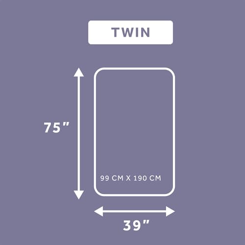 Sunbeam Electric Heated Mattress Pad - Twin, 39"x75", 12 Heat Settings, 12hr Auto Shut-Off, Fast Heating, Machine Washable - White
