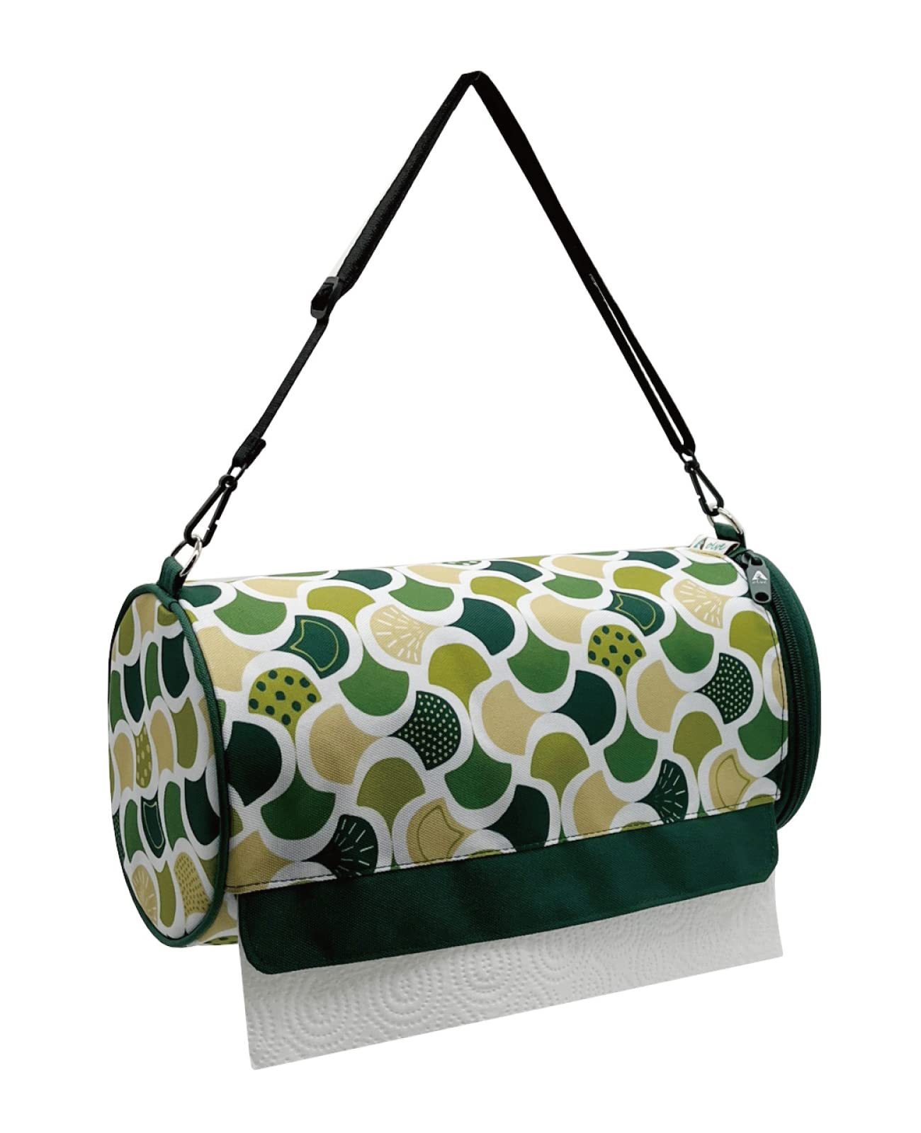 Olve Kitchen Paper Towel Holder Hanging Paper Towel Dispenser Cover for Kitchen, Camping Outdoor (Green)