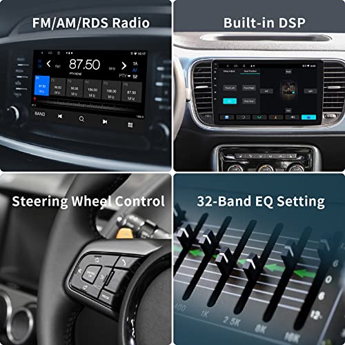 Wizanic Car Stereo for Nissan Teana Altima 2008-2012 Manual A/C Android 11 Car Radio, 9 Inch HD Touchscreen Apply Carplay with GPS Navigation Bluetooth Wi-Fi FM USB Mirror Link DSP 2023 New Upgraded