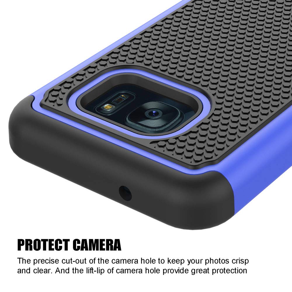 Galaxy S7 Case, SYONER [Shockproof] Defender Protective Phone Case Cover for Samsung Galaxy S7 (5.1", 2016) [Blue]