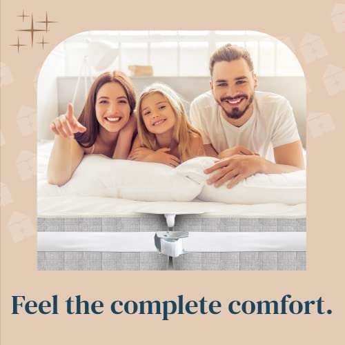 FeelAtHome 12 Inch Wide Bed Bridge Twin to King Converter Kit - Twin Bed Connector King Maker - Bed Gap Filler to Make Twin Beds Into King - Twin Mattress Connector - King Bed Converter Kit
