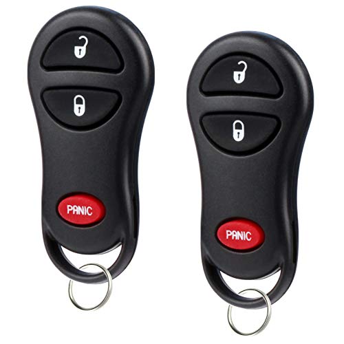 Key Fob fits 1999-2005 Chrysler Dodge Keyless Entry Remote (04686481), Set of 2
