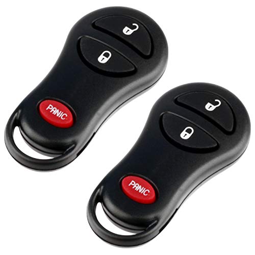 Key Fob fits 1999-2005 Chrysler Dodge Keyless Entry Remote (04686481), Set of 2