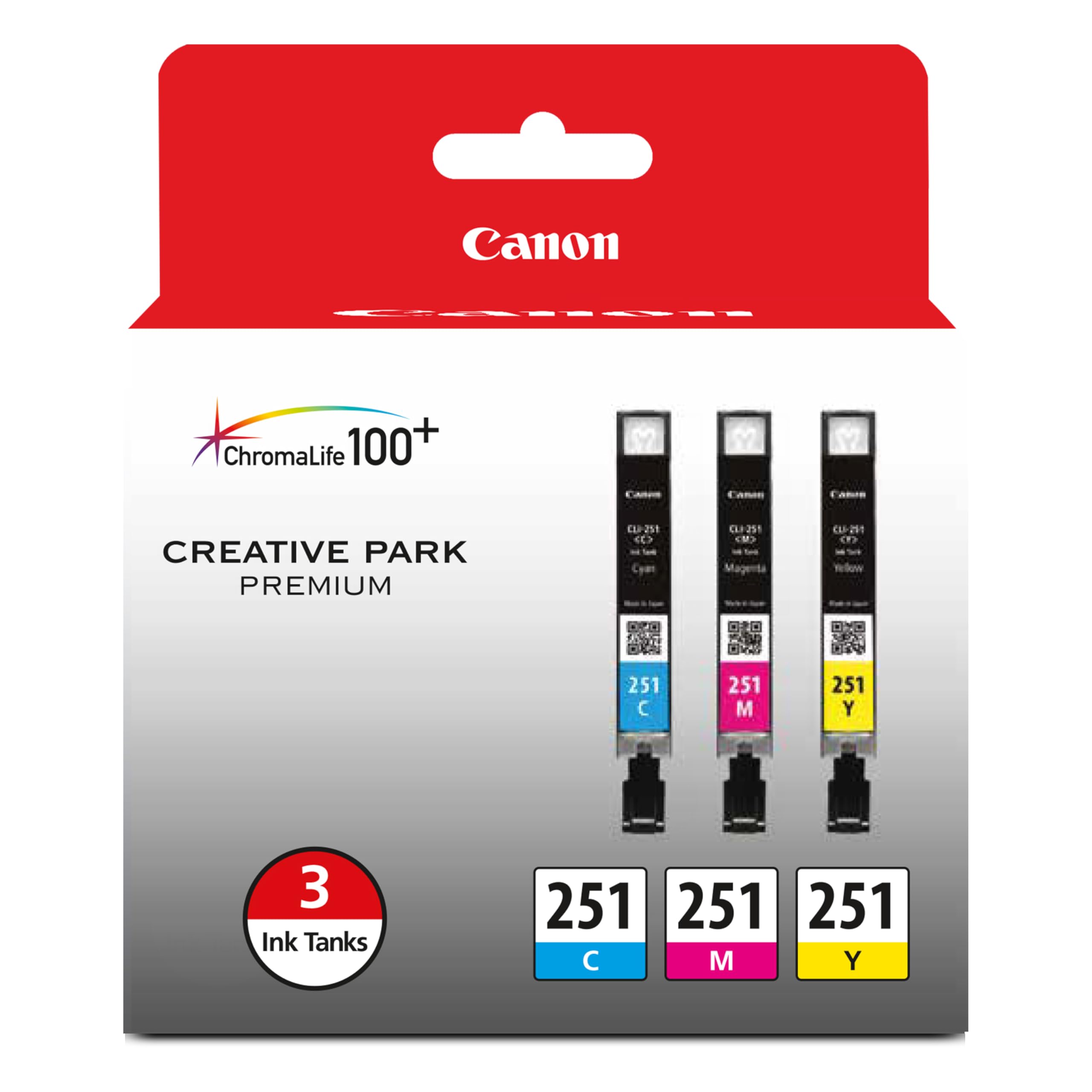 Canon CLI-251XL 3 Color Multi Pack Compatible to MG6320, iP7220, MG5420, MX922, MX722, MG7120, MG6420, MG5520, iX6820, iP8720, MG7520, MG6620, MG5620