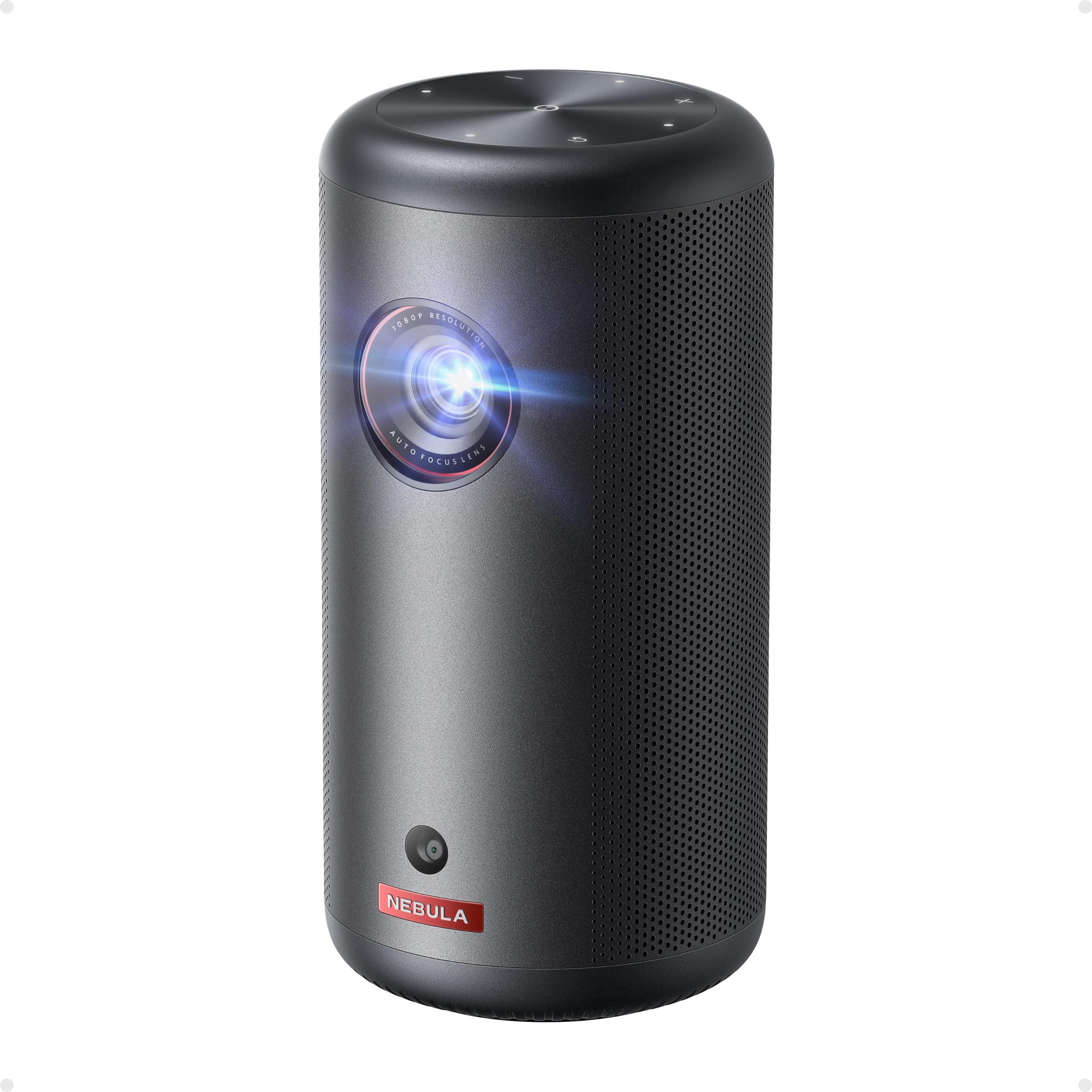 Anker NEBULA Capsule, Smart Wi-Fi Mini Projector, 100 ANSI Lumen Portable Projector, 360° Speaker, Movie Projector, 100 Inch Picture, 4Hr Video Playtime for Inside and Outside, Watch Anywhere