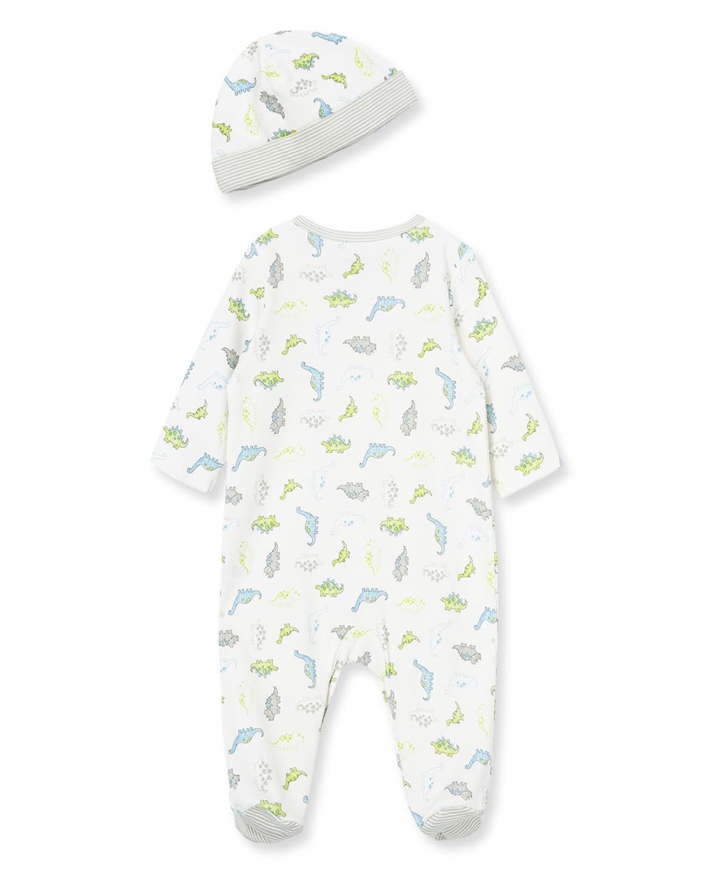 Little Me baby boys and Toddler Sleepers, Dinosaur Print, 3 Months US