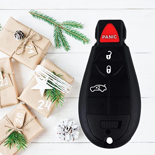 Key Fob Replacement Fit for 2008-2013 Dodge Charger Journey Durango/ 2008-2014 Grand Caravan Challenger/ 2008-2011Chrysler 300 Keyless Entry Remote Start Control M3N5WY783X, Set of 2