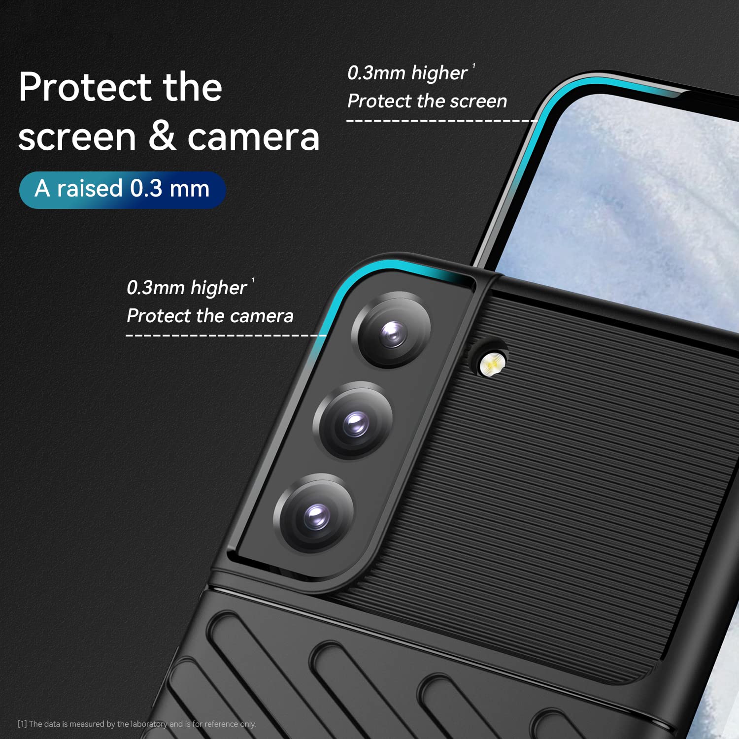 For Samsung Galaxy S23 Protective Case, Shockproof Phone Case - Fall Protection Phone Case Upgraded Shock Absorbing Flexible TPU Protective Phone Case For Galaxy S23 5G Protective Case 6.1 "- Black