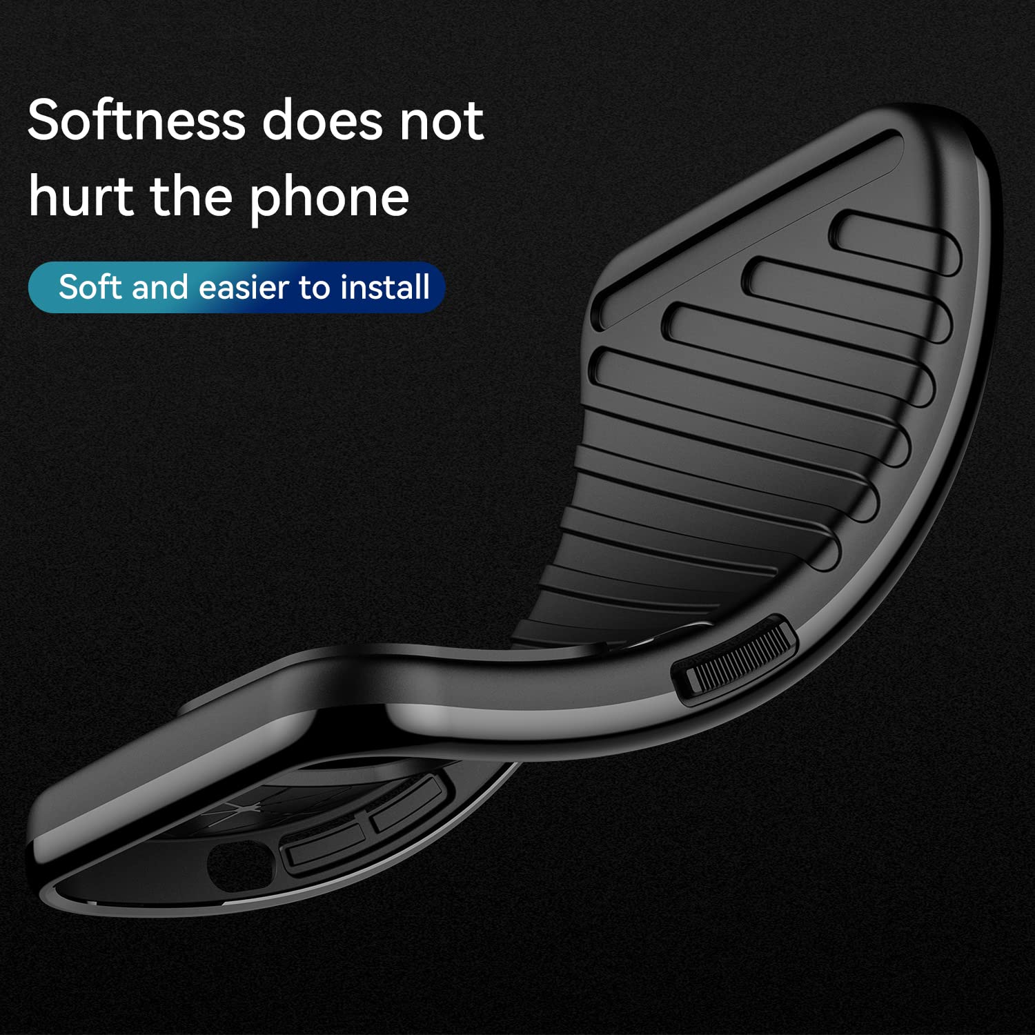For Samsung Galaxy S23 Protective Case, Shockproof Phone Case - Fall Protection Phone Case Upgraded Shock Absorbing Flexible TPU Protective Phone Case For Galaxy S23 5G Protective Case 6.1 "- Black