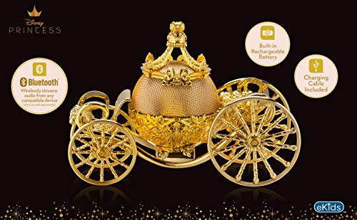 Cinderella Carriage Bluetooth Speaker, Stylish Speakers Bluetooth Wireless for Audio Streaming, Ideal Portable Speaker, Perfect Cinderella Accessories for Girls
