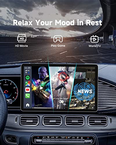 Carlinkit CarPlay Ai Box Android 12.0, 8+128G Adapter with Netflix, YouTube, Hulu,Disney+,Ai Box CarPlay Dongle Magic Box Carplay to Stream Media to Car & TV, Wireless CarPlay & Android Auto