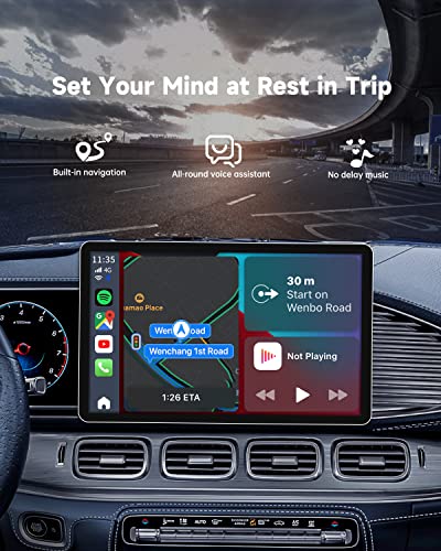 Carlinkit CarPlay Ai Box Android 12.0, 8+128G Adapter with Netflix, YouTube, Hulu,Disney+,Ai Box CarPlay Dongle Magic Box Carplay to Stream Media to Car & TV, Wireless CarPlay & Android Auto