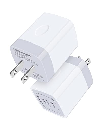 40W USB C Wall Charger, Super Fast Charging PD USBC Block, Dual Port Power Delivery Cargador for Samsung Galaxy S22 Ultra, Apple iPhone 14 Pro Max 13, iPad, Google Pixel 7 Pro Quick Charge Type-C Cube