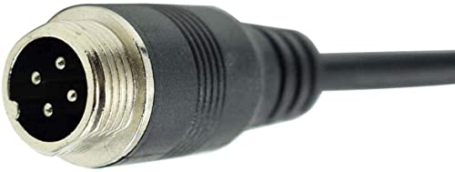 AccuGPS 15 FT Car 4Pin Aviation Video Extension Cable for CCTV Rearview Camera and Backup Monitor