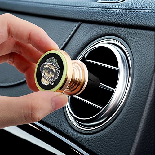 Rastaman Skull Art Magnetic Phone Holder for Car Air Vent Holder Clip Compatible with All Smartphones & Tablets