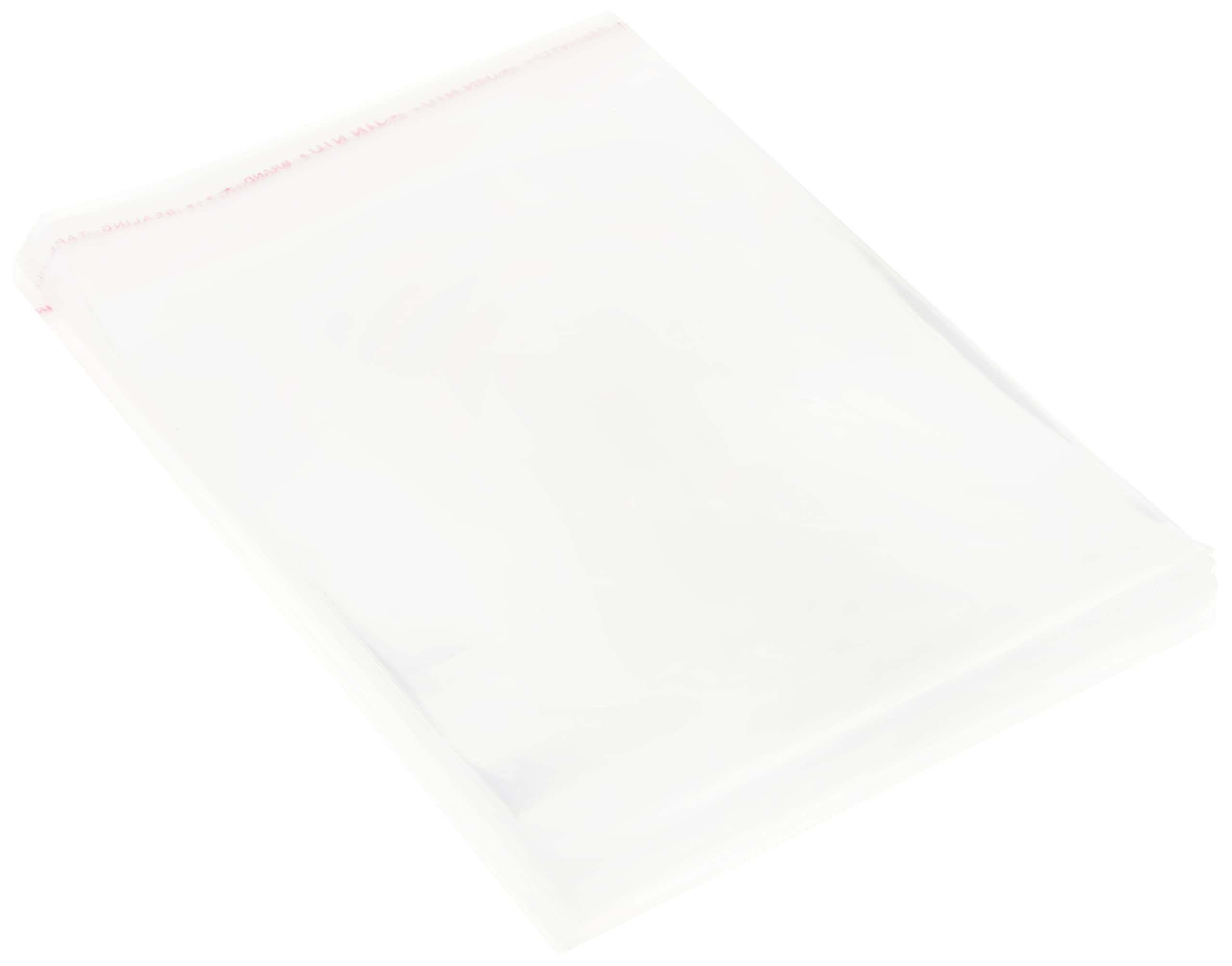 Patty Both 100 Pcs 4 5/8 X 5 3/4 Clear A2+ Card Resealable Cello / Cellophane Bags (Fit One A2 Size Card w/ Envelope)