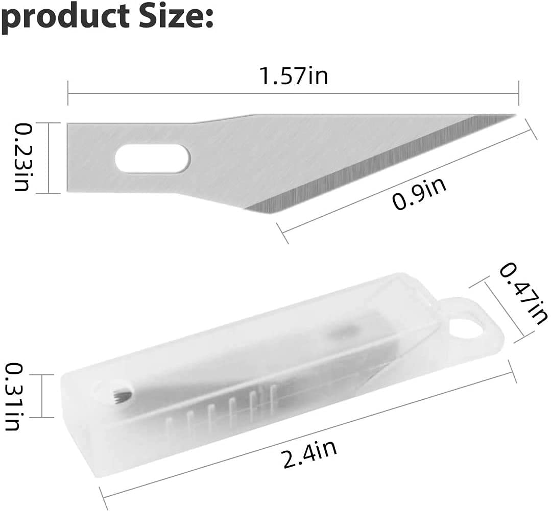 DIYSELF 23 Pack Craft Knife Precision Hobby Knife Kit, 1 Exacto Knife with 20 Spare Art Knife Blades for Art, Scrapbooking, Stencil