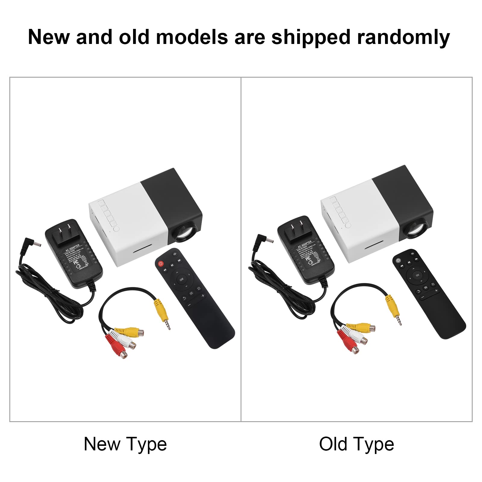Mini Projector Portable 1080P LED Video Projector Home Cinema Theater Movie projectors Support Laptop PC Smartphone HDMI Input Great Gift Pocket Projector for Party and Camping(Black)
