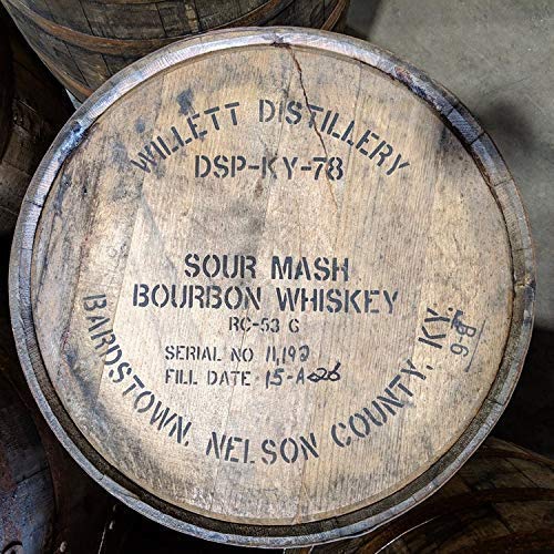 Midwest Barrel Company Authentic Bourbon/Whiskey Barrel (53 Gallon) Used Genuine American Oak Wood Barrel