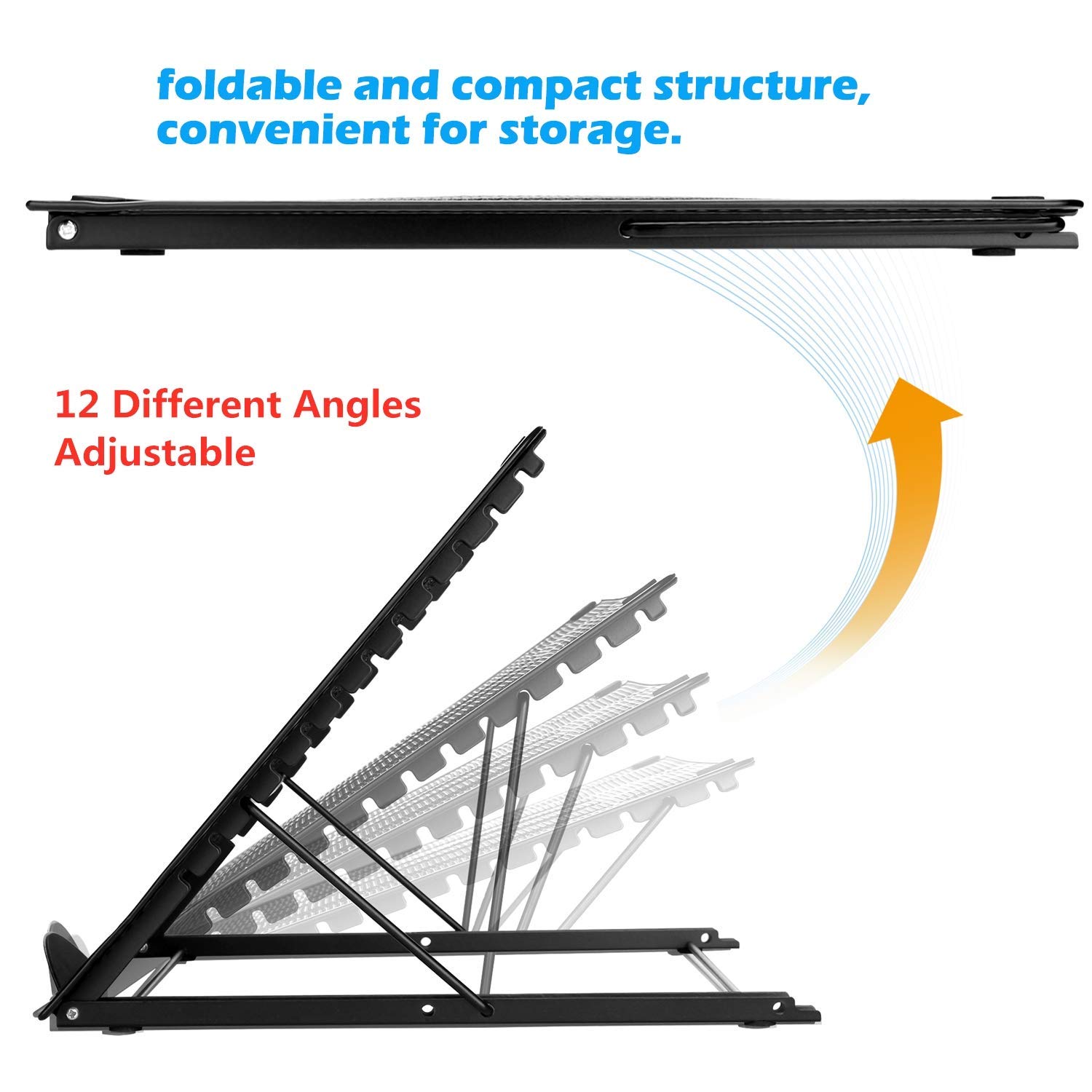 IMAGE Large Version Stand Ventilated Adjustable Light Box Laptop Pad Stand, Multifunction(12 Angles) Skidding Prevented Tracing Holder for AGPtek/Huion A3 A4 LED Tracing Light Pad & Diamond Painting