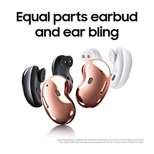 SAMSUNG Galaxy Buds Live True Wireless Bluetooth Earbuds w/ Active Noise Cancelling, Charging Case, AKG Tuned 12mm Speaker, Long Battery Life, US Version, Mystic Red