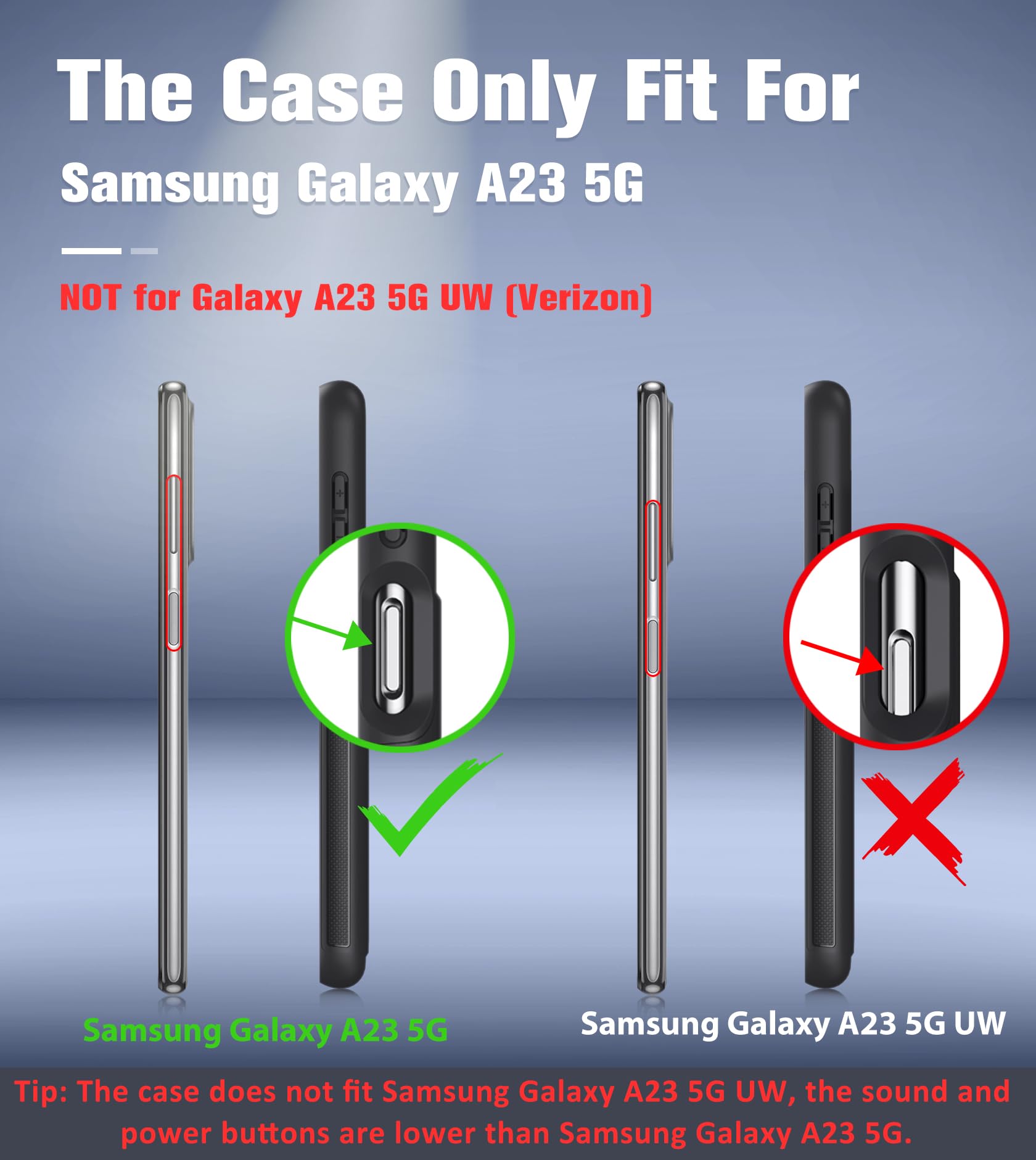 FNTCASE for Samsung Galaxy A23 5G Case: (Samsung Galaxy A23 4G LTE) Dual Layer Protective Heavy Duty Cell Phone Cover Shockproof Rugged with Non Slip Textured Back - Bumper - 6.6inch Dark Green
