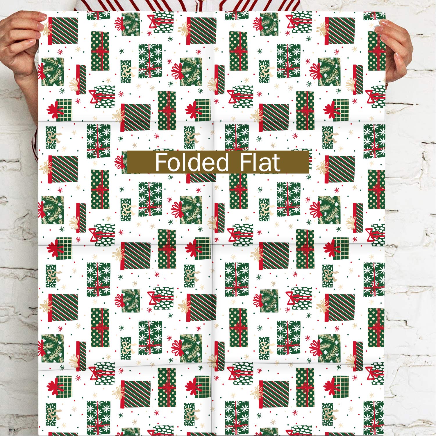 MAYPLUSS Wrapping Paper Large Sheet - FoldedĀ Flat - 6 Different Cat Design (45.2 sq. ft.ttl.) - 27.5 inch X 39.4 inch Per Sheet