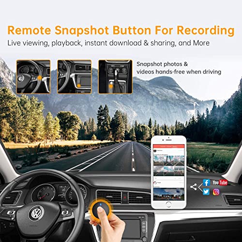 DDPAI Mini3 Dash Cam 1600P, 2K Front Dash Cam Recorder Dashboard 2560x1600P, Front Dashboard Camera for Car DVR Recorder 32GB eMMC Storage |WiFi & App|Night Vision, Parking Mode, Super Capacitor