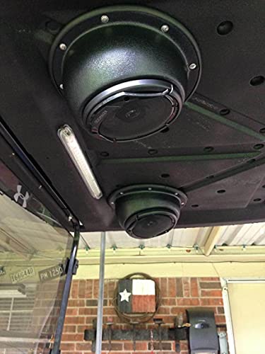 Single Universal Angled Speaker Enclosures Boxes Pods for Install of 6.5 Inch Speakers or Smaller 6 1/2" Speaker Enclosure
