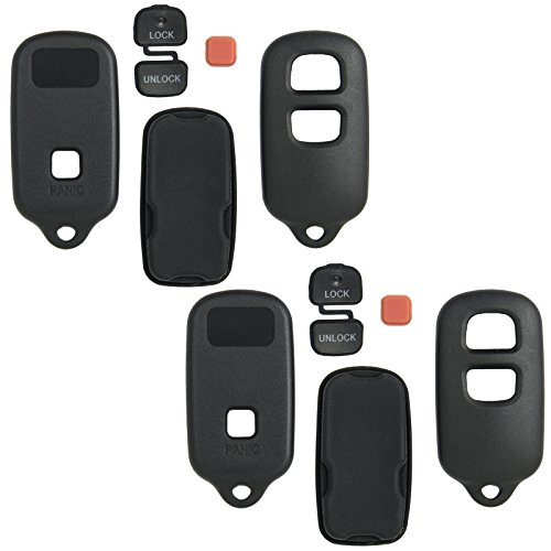 Keyless2Go Replacement for New Shell Case for Remote Key Fob FCC HYQ1512Y HYQ1512P HYQ12BBX HYQ12BAN - Shell ONLY (2 Pack)