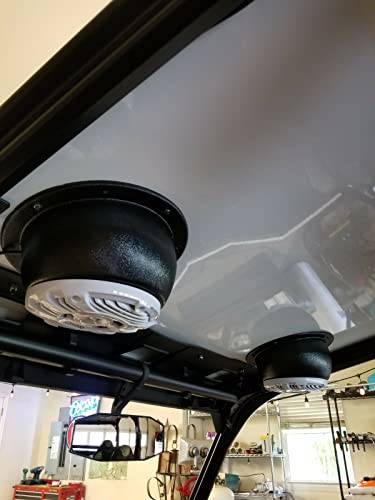 Single Universal Angled Speaker Enclosures Boxes Pods for Install of 6.5 Inch Speakers or Smaller 6 1/2" Speaker Enclosure
