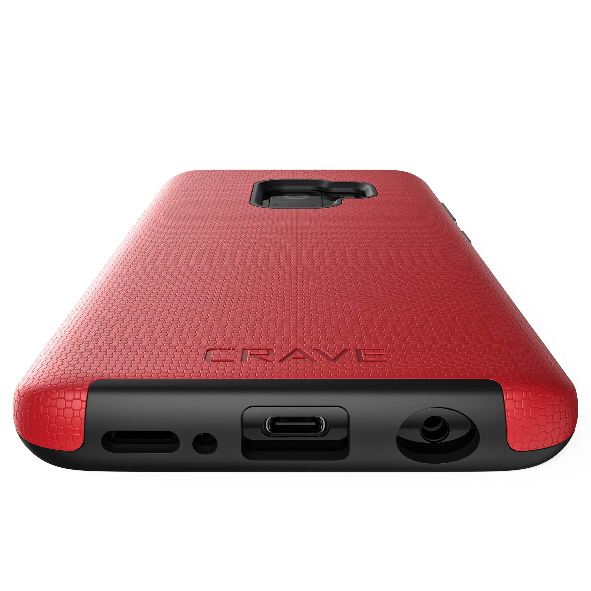 Crave Dual Guard for Samsung S9 Case, Shockproof Protection Dual Layer Case for Samsung Galaxy S9 - Red