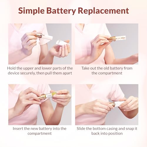 Facial Hair Removal for Women | Electric Razor Device Small Mustache Dermaplaning Remover Tools Tweezers Epilator Trimmer Face Dermaplane Shavers Beauty Gadgets Accessories by VISOFO (Coral)