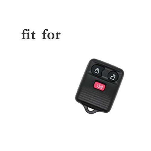 SEGADEN Silicone Cover Protector Case Holder Skin Jacket Compatible with FORD LINCOLN MAZDA MERCURY 3 Button Remote Key Fobs FCC CWTWB1U345 CWTWB1U331 GQ43VT11T CV2715 Pink