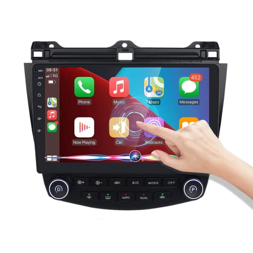 Evonavi |2GB+32GB| Car Stereo Radio for Honda Accord 7th 2003 2004 2005 2006 2007, 10.1 Inch IPS Touch Screen for Head Unit with GPS Navigation WiFi Bluetooth AM/FM/RDS 32EQ+DSP Carplay Android Auto