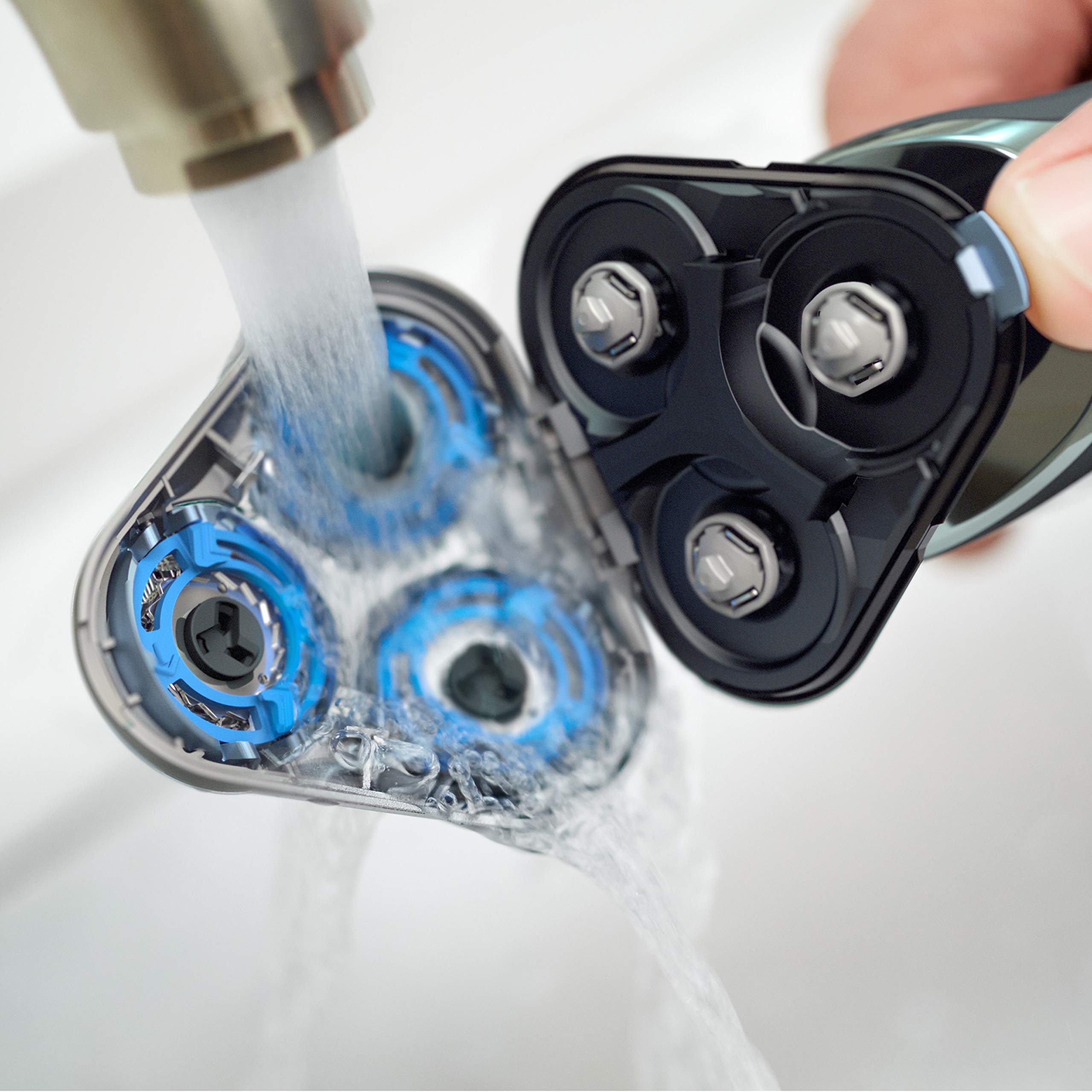 Philips Norelco Electric Shaver for Men Series 6000 Wet/Dry Electric Shaver with Trimmer Attachment Rechargeable Electric Razor with Multi MultiPrecision Cutting System
