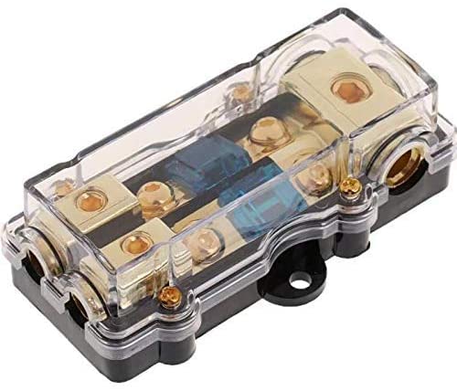 Car Stereo Audio Inline Fuse Holder Distribution Block Car Audio Fuse Holder Distribution Block 0 2 4 AWG in 4 6 8 Gauge Out