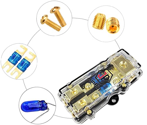 Car Stereo Audio Inline Fuse Holder Distribution Block Car Audio Fuse Holder Distribution Block 0 2 4 AWG in 4 6 8 Gauge Out