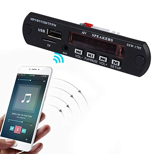 Sutinna 720P Bluetooth Audio Video Decoder, HD MP5 Player SSD Stereo Bluetooth Multimedia Player with FM/AUX Input/USB/TF/Remote Control
