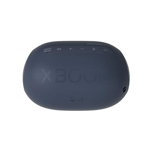 LG XBOOM Go Speaker PL2 Jellybean Portable Wireless Bluetooth, Big Bass, Sound by Meridian, Water-Resistant, Sound Boost EQ, 10 Hour Battery Life - Black
