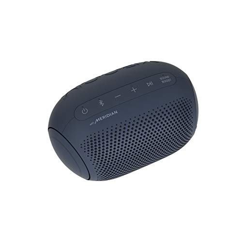 LG XBOOM Go Speaker PL2 Jellybean Portable Wireless Bluetooth, Big Bass, Sound by Meridian, Water-Resistant, Sound Boost EQ, 10 Hour Battery Life - Black
