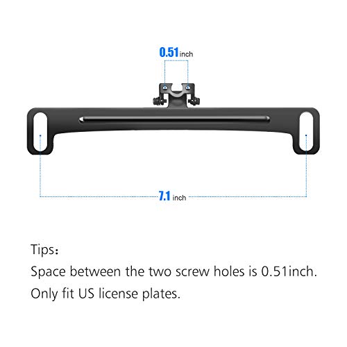 Universal Car Rear View Camera License Plate Bracket,Dash Cam Mirror Camera Kit Accessories Rearview Camera Mount, Only Installation Holder for Backup Camera Reverse Camera