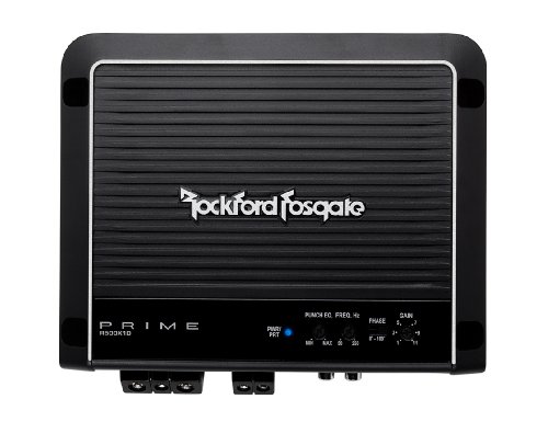 Rockford Fosgate R500X1D Prime 1-Channel Class D Amplifier,BLACK