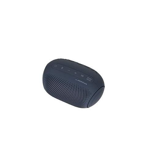 LG XBOOM Go Speaker PL2 Jellybean Portable Wireless Bluetooth, Big Bass, Sound by Meridian, Water-Resistant, Sound Boost EQ, 10 Hour Battery Life - Black