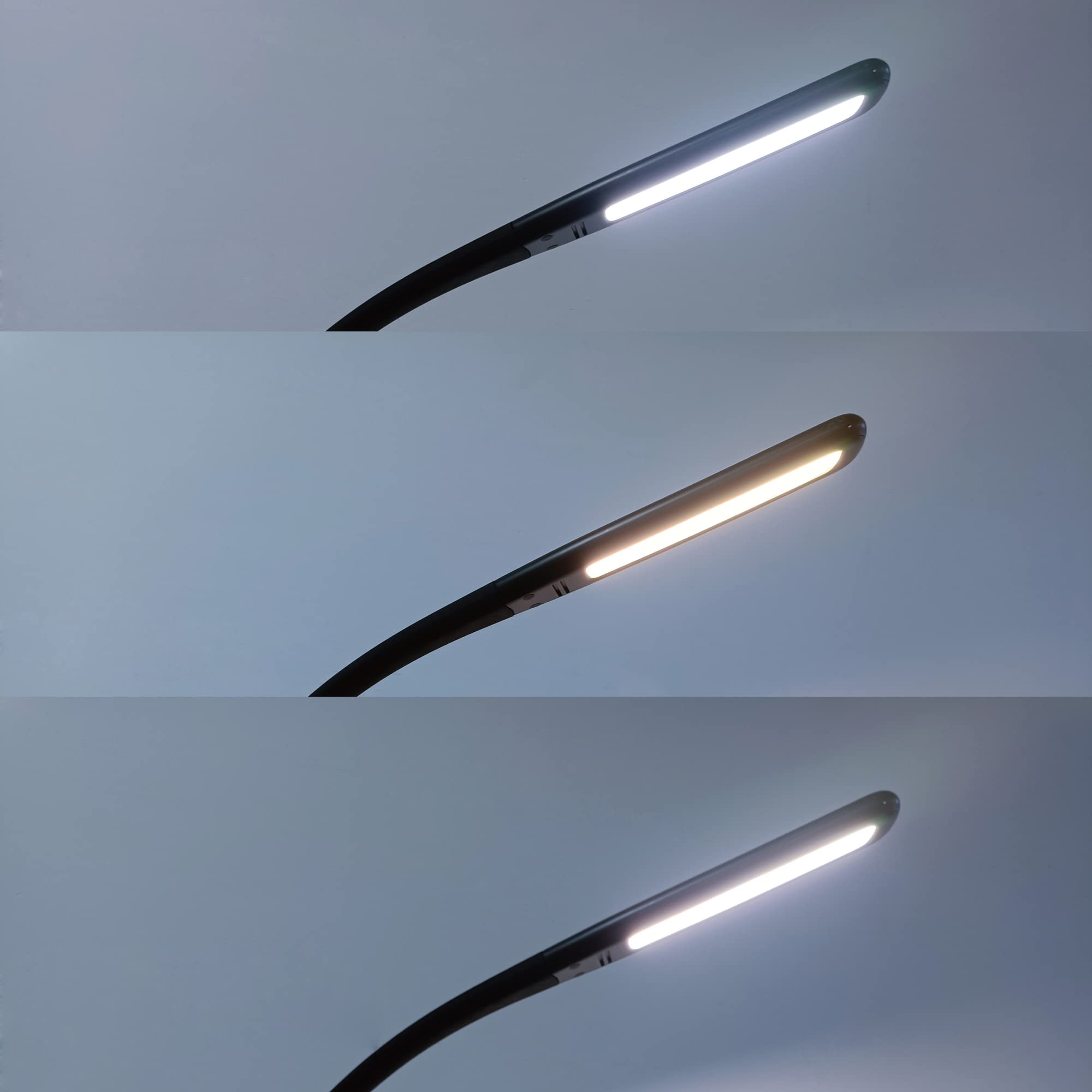 KOZIS LED Floor Lamp FL01B | 1800 Lux Dimmable | 44" - 76" Height Range Customizable | 60 Min Timer, Black