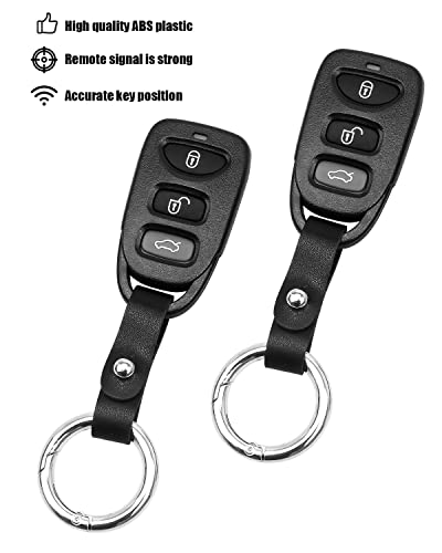 EMIHO Car Key Fob Fit for Hyundai Sonata 2011-2015, Keyless Entry Remote Replace 95430-3Q000 95430-3Q001, FCC ID:OSLOKA-950T, 2 Pack