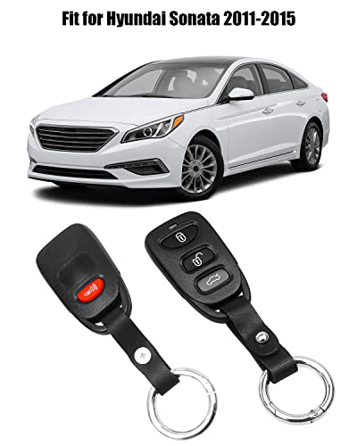 EMIHO Car Key Fob Fit for Hyundai Sonata 2011-2015, Keyless Entry Remote Replace 95430-3Q000 95430-3Q001, FCC ID:OSLOKA-950T, 2 Pack