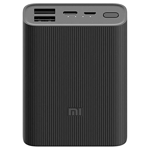 Xiaomi 10000mAh Mi Power Bank Ultra Compact, Portable Charger Power Bank with USB-C Two-Way Fast Charging, 22.5W Power Delivery PD Fast Charger for iPhone, Samsung, Android Devices and Other Products