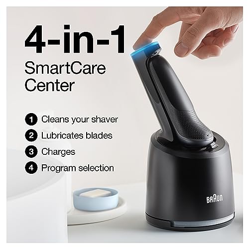 Braun Electric Razor for Men, Series 6 6072cc SensoFlex Electric Foil Shaver with Precision Beard Trimmer, Rechargeable, Wet & Dry with 4in1 SmartCare Center and Travel Case