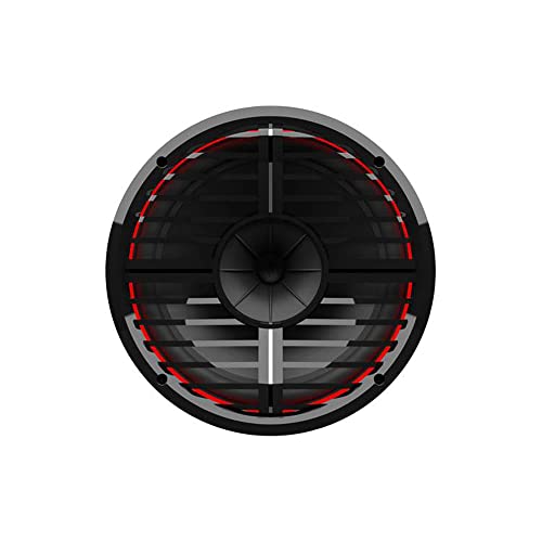 Wet Sounds REV 10 HD 10" Horn Loaded Compression Driver Tower Speakers with XW Grills & Stainless Swivel Clamps, 300 Watts RMS, Black, Pair